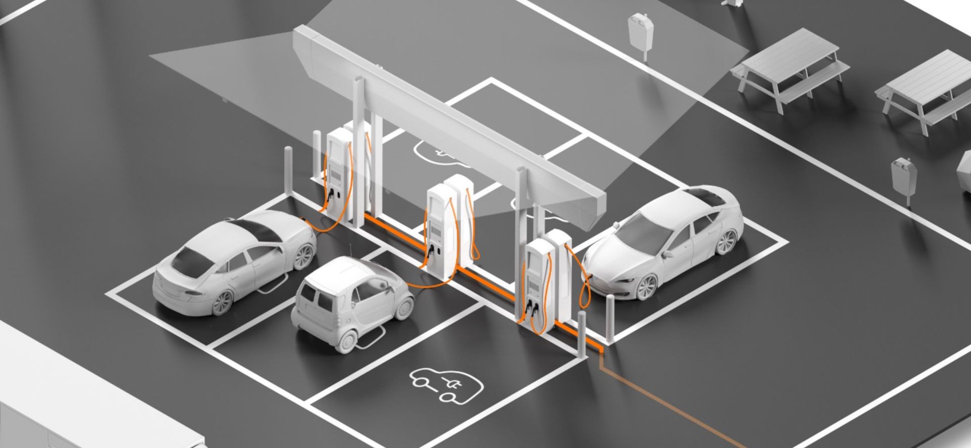 Charging hub installation